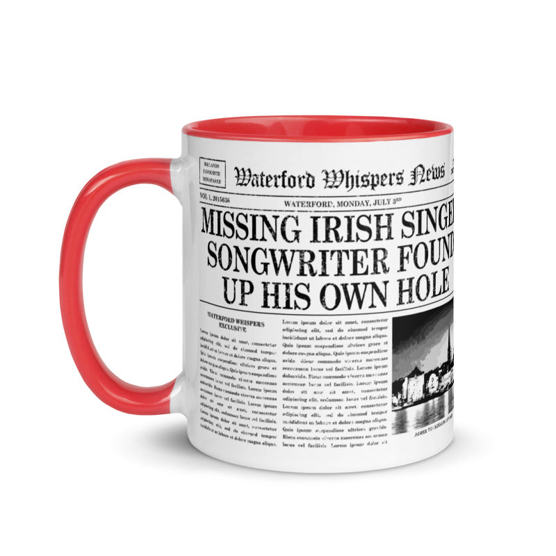 Missing Irish Singer Songwriter Found Up His Own Hole - WWN Mug ...